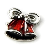 Red Jingle Bells Christmas Floating Charm – Charmed Creations LLC