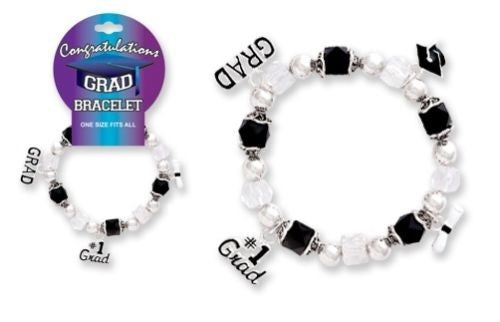 #1 Grad Graduation Stretch Bracelet – Charmed Creations LLC